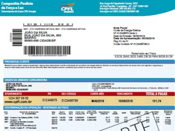 Fatura da CPFL deixa de ser entregue em casa e se torna digital