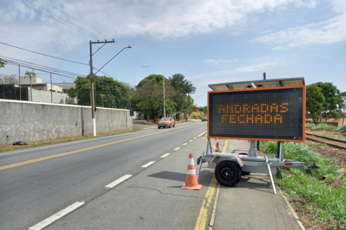 Rodovia dos Andradas será interditada neste sábado em Valinhos
