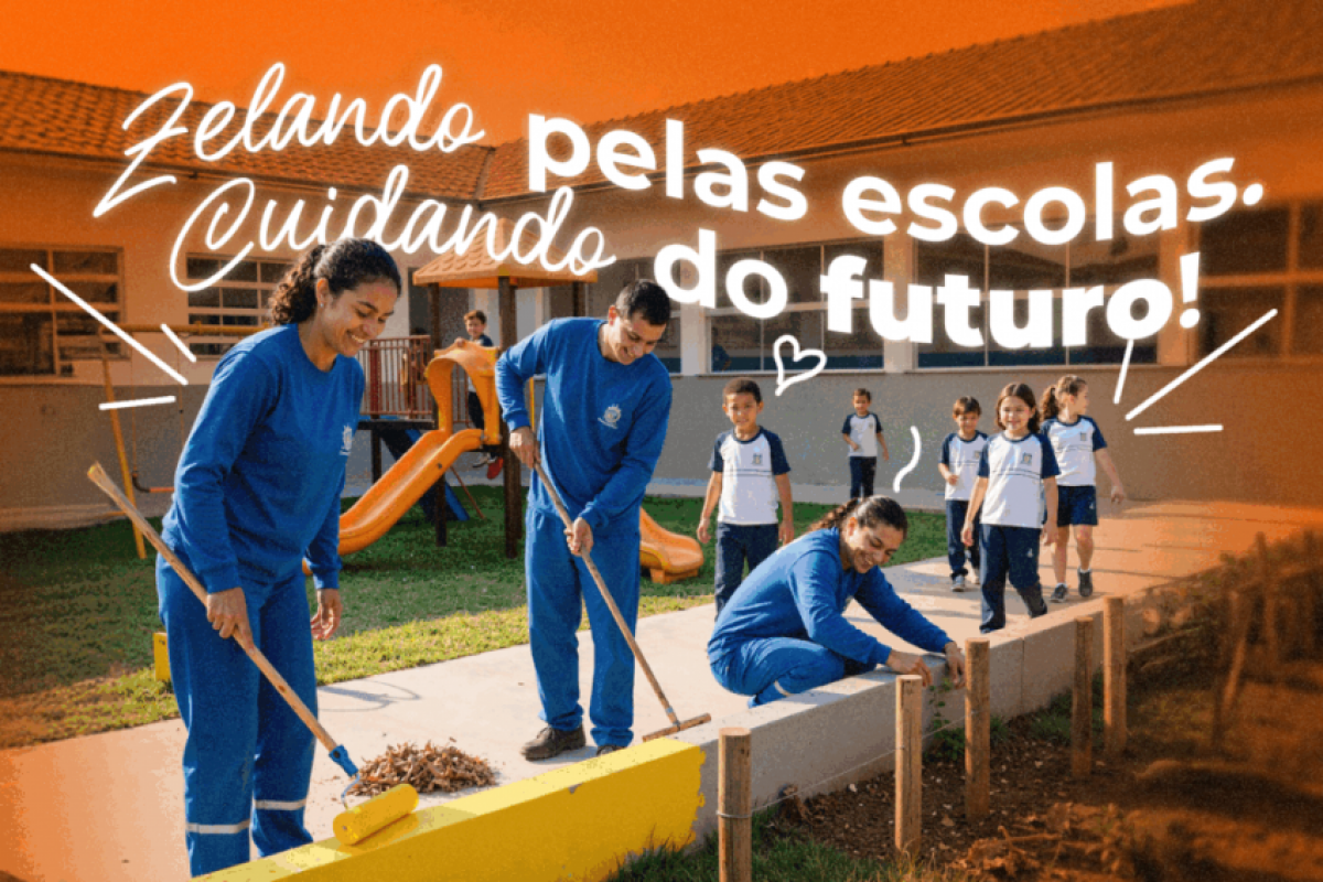 ‘Quem Ama, Cuida – Minha Escola’ chega para zeladoria de Emebs